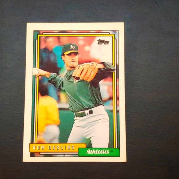 MLB | Other | Ron Darling Topps 992 Oakland As Baseball Card Mlb | Poshmark